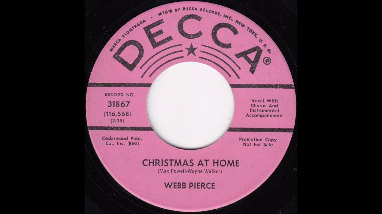 Webb Pierce - Christmas at Home - YouTube