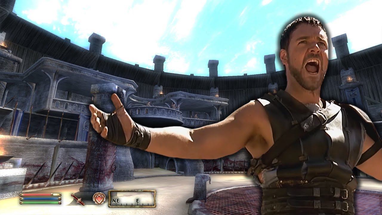 How it feels to fight in the Oblivion Arena - YouTube