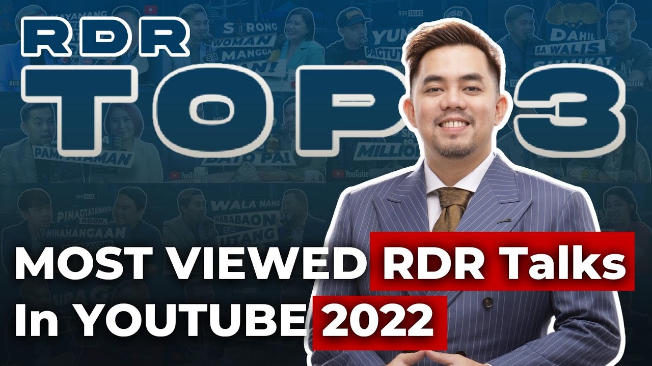 #RDRTop3 | Most Viewed RDR Talks In YouTube 2022 - YouTube