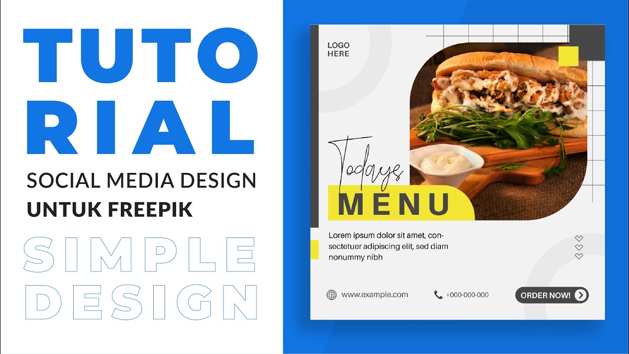 TUTORIAL SOCIAL MEDIA DESIGN UNTUK DI UPLOAD KE FREEPIK EP. 6 - YouTube