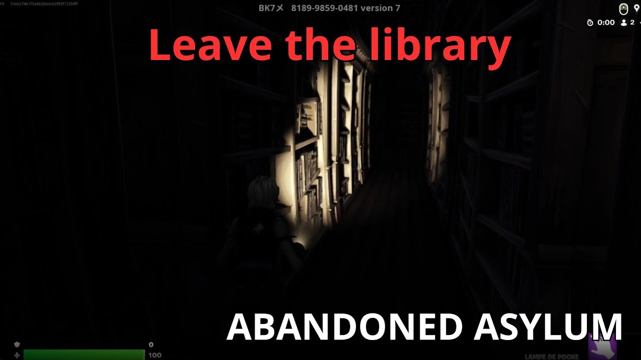 HOW TO leave the library HORROR ABANDONED ASYLUM GUIDE FULL MAP ...