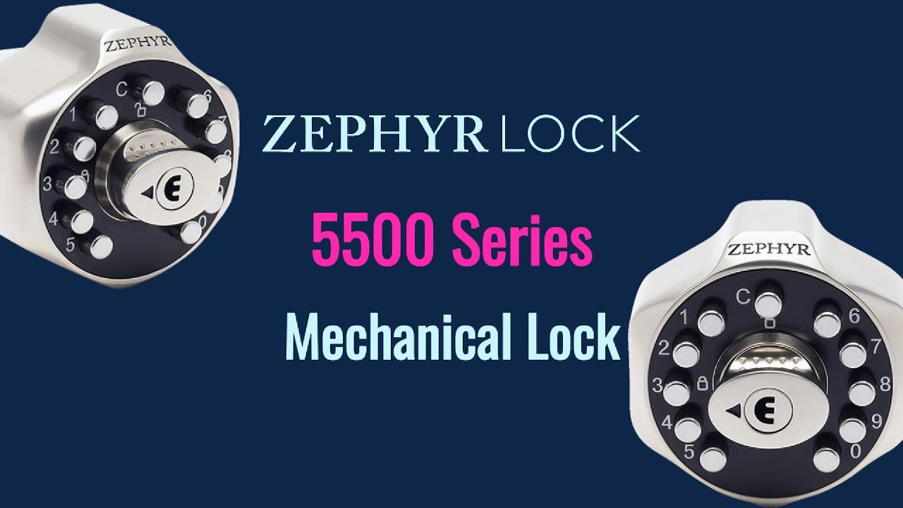 Zephyr Lock 5500 Series Mechanical Lock - YouTube