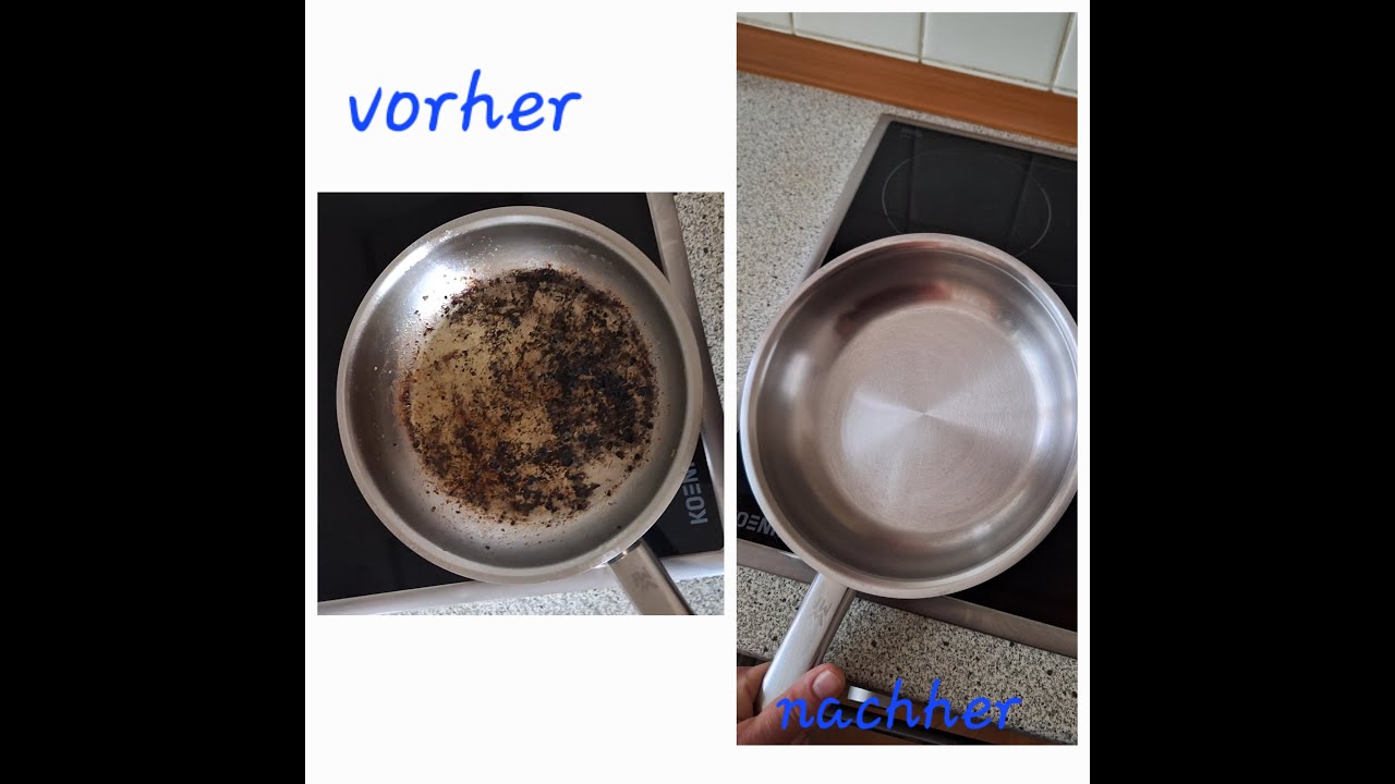 Reinigung Edelstahl Pfanne