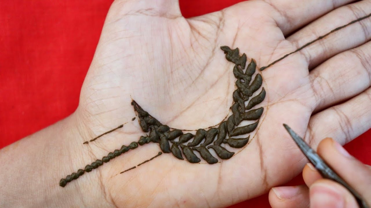 Simple Eid Chand Mehndi Design For Hand 2020 | Chand Raat Special ...