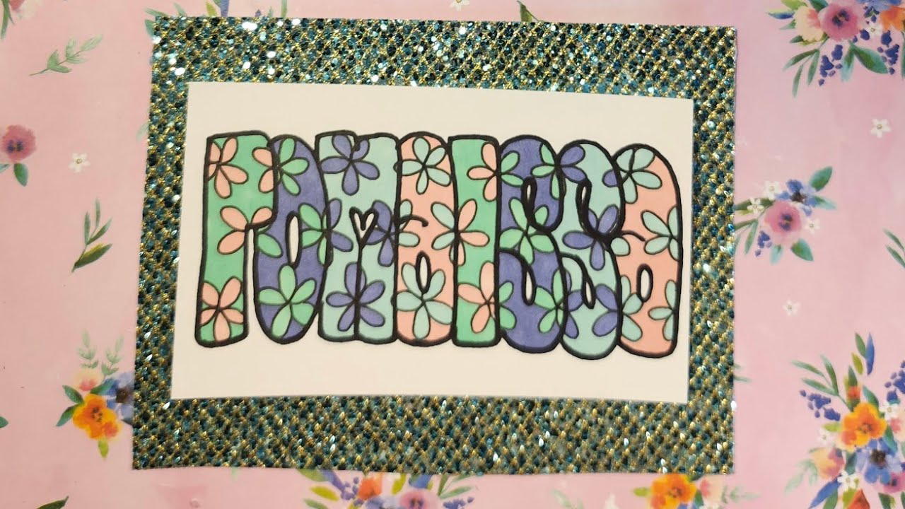 Romaissa ️ writing name art ️ - YouTube