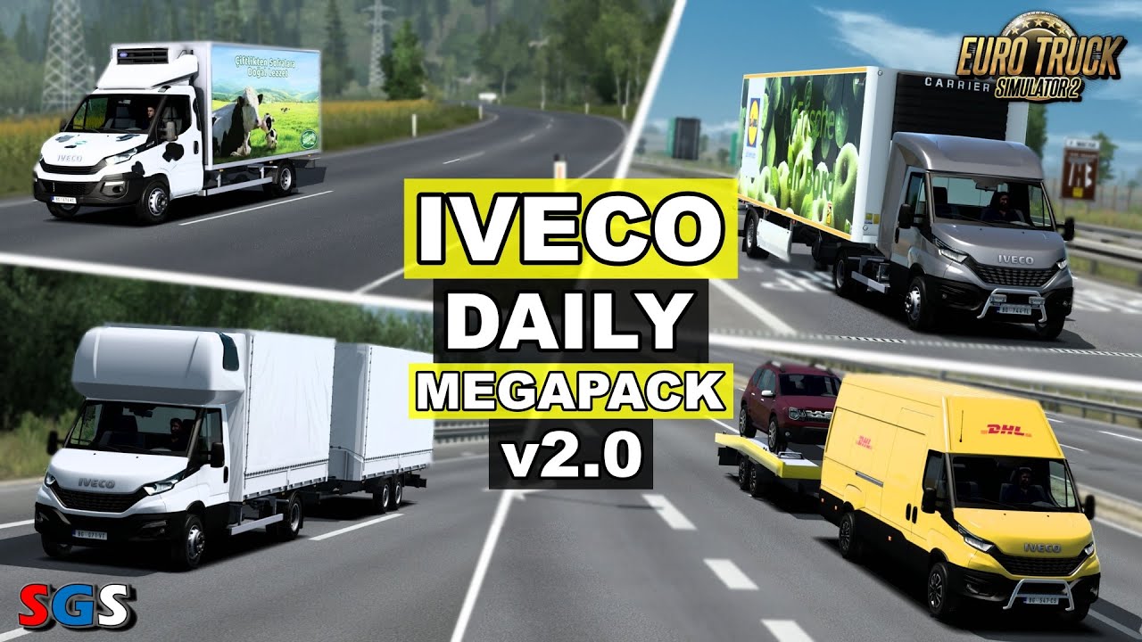 |ETS2 1.48| Iveco Daily MegaPack v2.0 by Global Design - YouTube