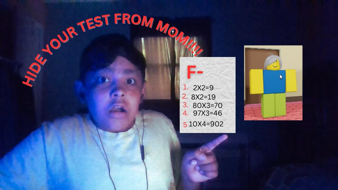 HIDE YOUR TEST FROM MOM!!!!!! - YouTube