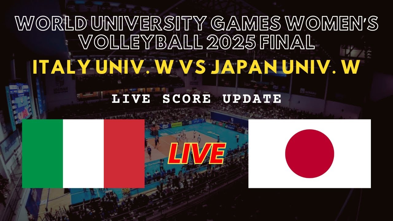 Italy vs Japan Live Scores: World University Games Women’s Volleyball ...