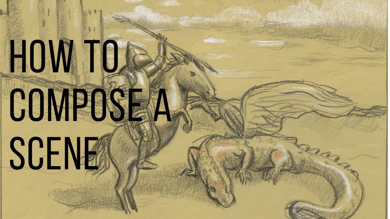 Easy and fun way to learn how to compose a scene from sketch to finish ...