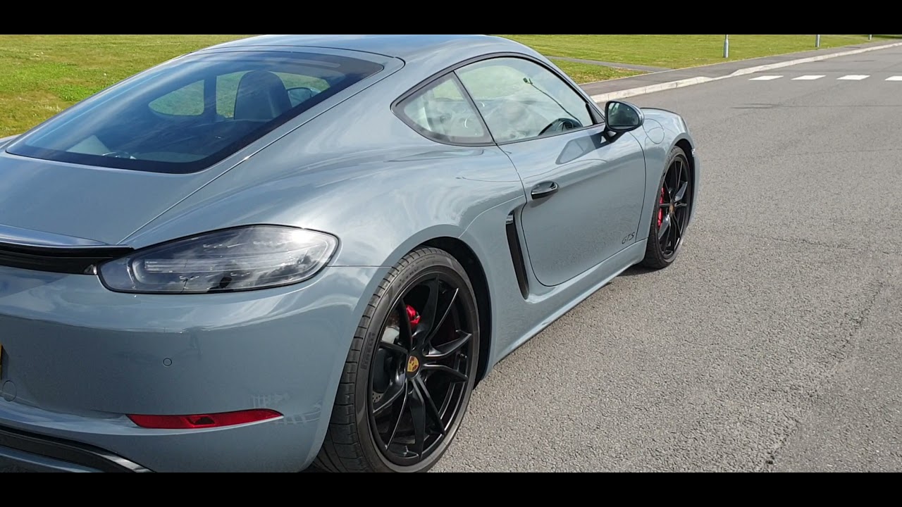 718 Cayman GTS Graphite Blue - YouTube