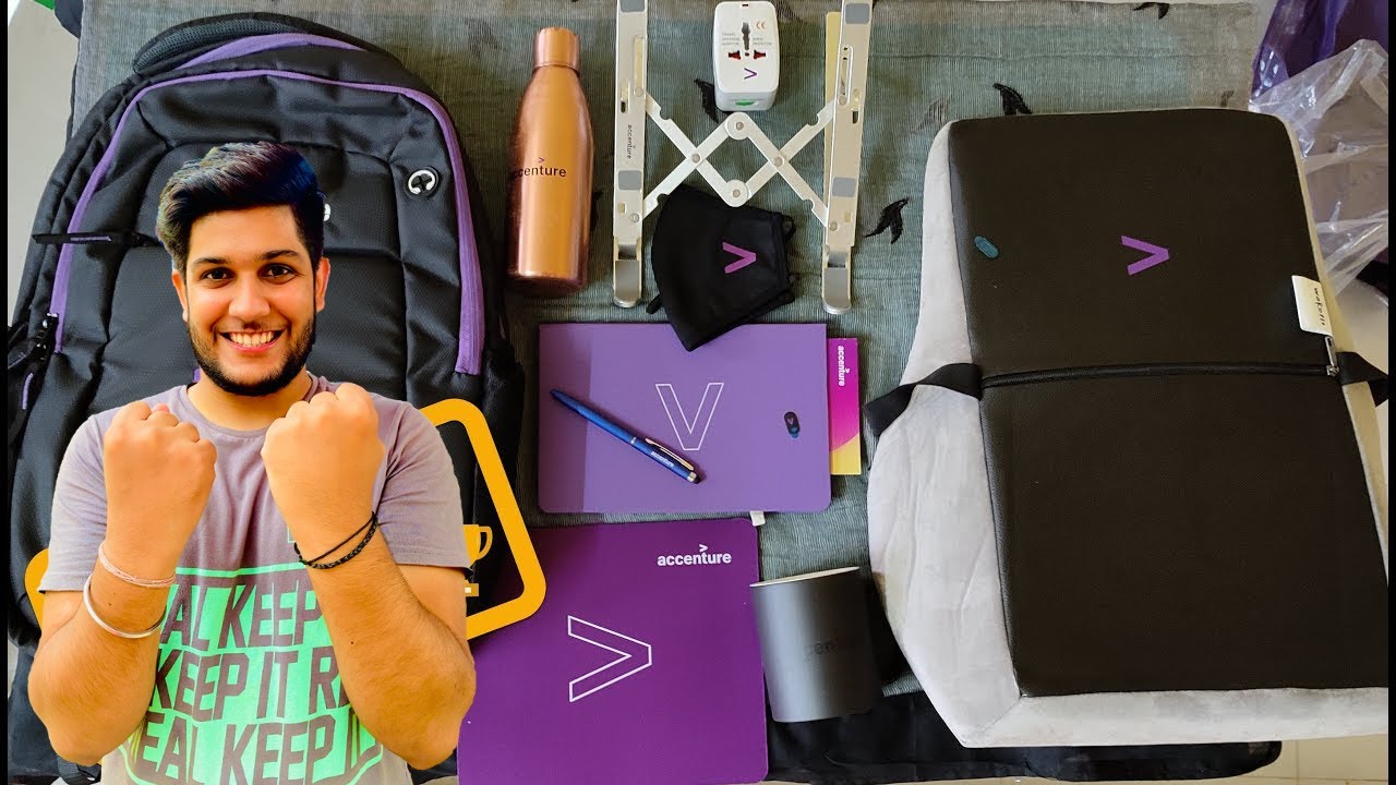 Finally Got My ACCENTURE WELCOME KIT 2022 || FOR FRESHERS || UNBOXING ...