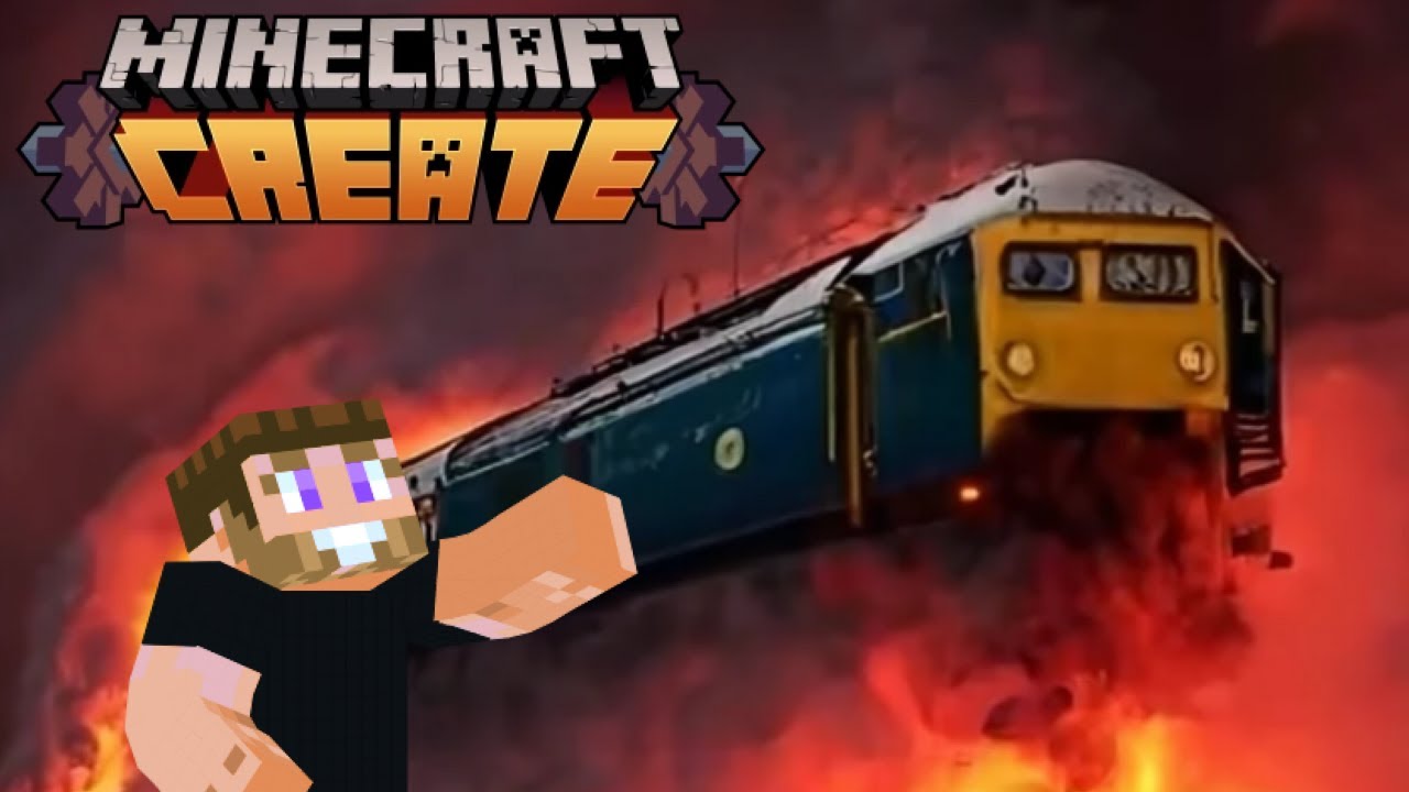 I made a LAVA TRAIN NETWORK in Minecraft Create Mod! - YouTube