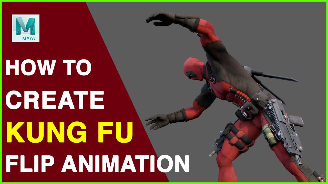 HOW TO CREATE KUNG FU FLIP ANIMATION IN MAYA 2022 TUTORIAL - YouTube