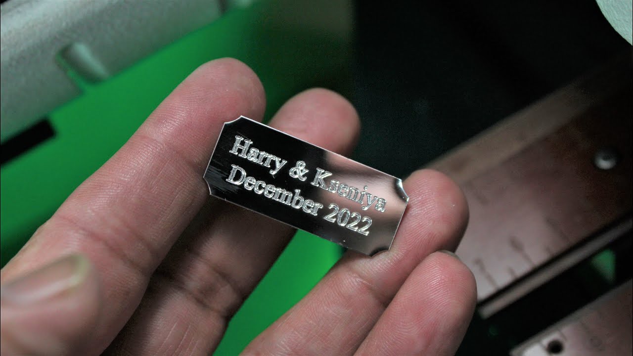 Custom Engraving Small Silver Plate With Engraving - YouTube
