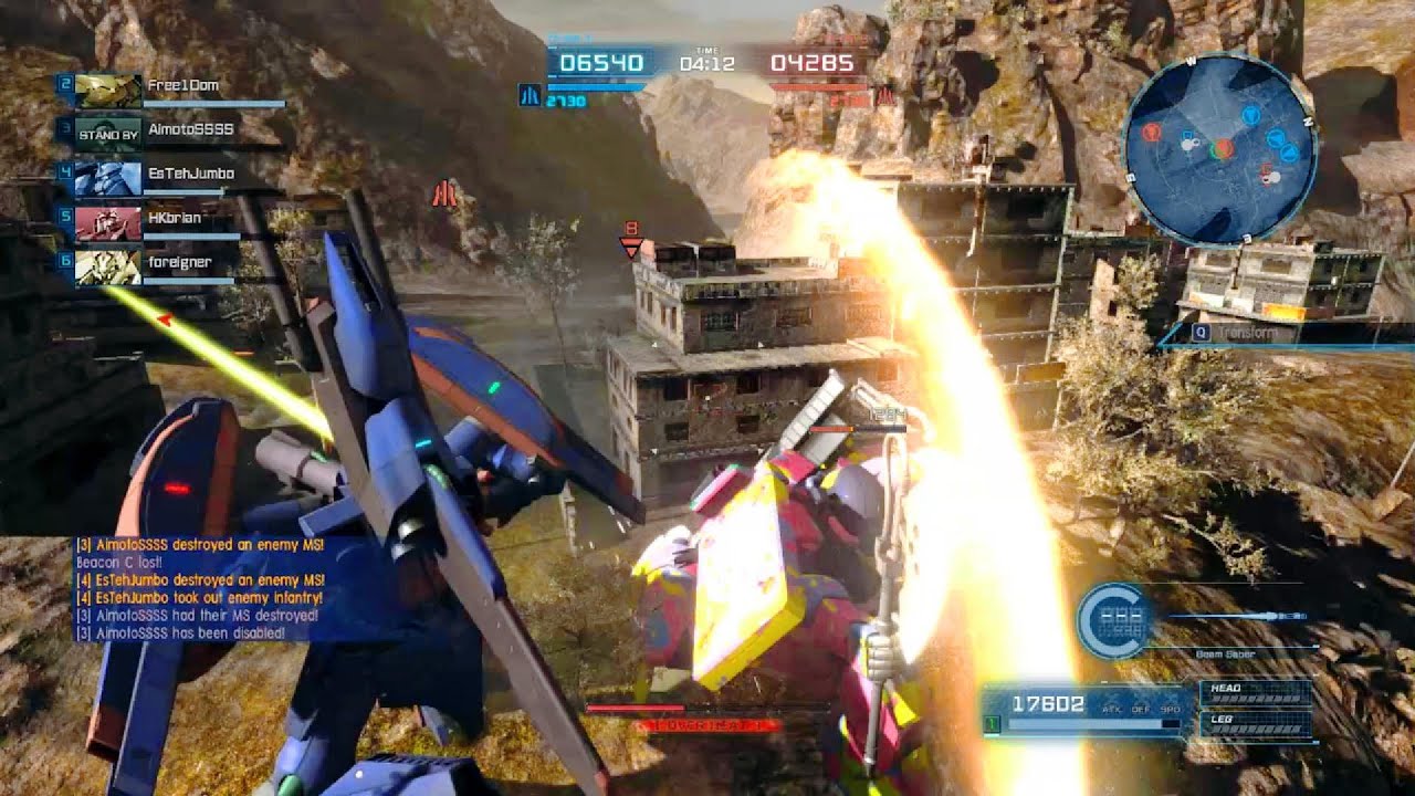 AMX-006 Gaza D - Mobile Suit Gundam Battle Operation 2 Gameplay - YouTube