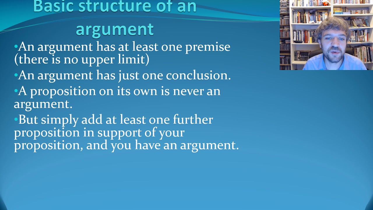 A Level Philosophy : Argument, Premise, Conclusion - YouTube