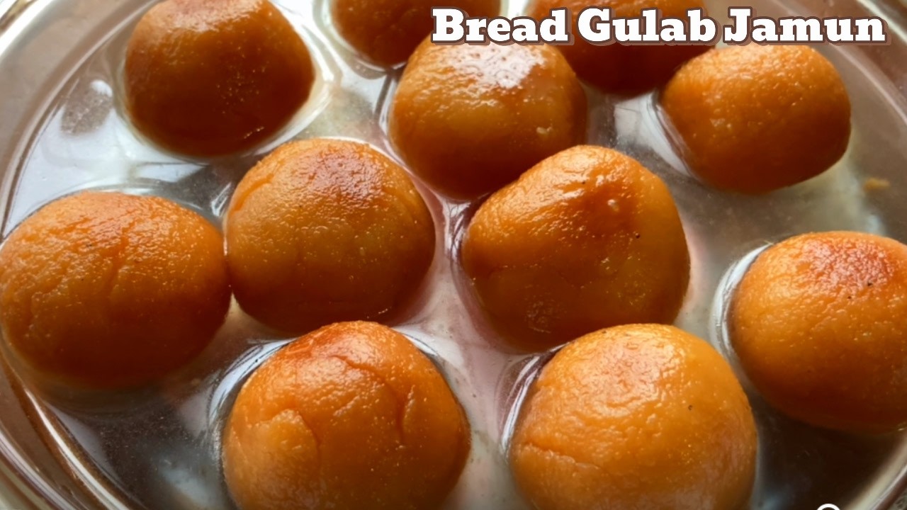 Bread Gulab Jamun Recipe With Bread And Milk Powder / Gulab jamun ...