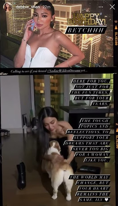 Happy birthday Nadine 💜 This is so cute. Vid credit to miss Debbie fr her ig stories. #jadine ...