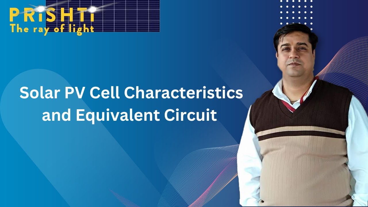 Solar PV Cell Equivalent Circuit By Harish Khyani Sir - YouTube