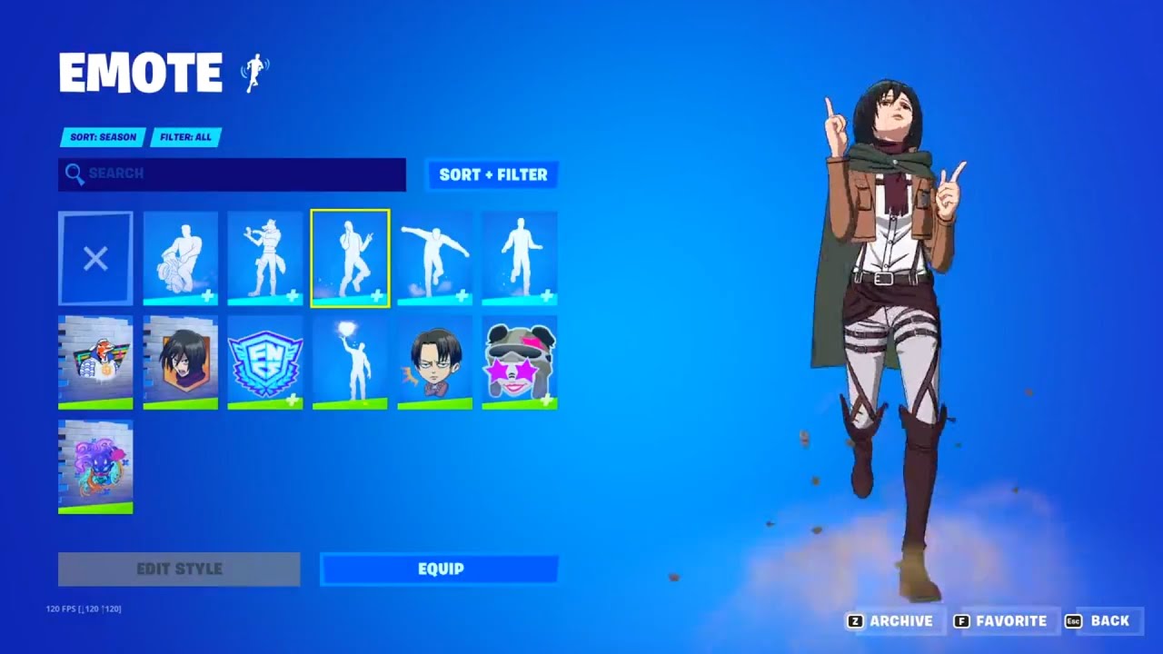 ALL new Attack on Titan EMOTES..! Fortnite Battle Royale - YouTube