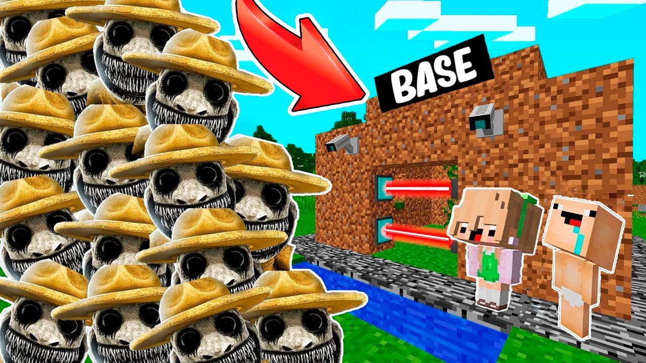 ¡RETO DE LA BASE VS 1000.0000 Monstruos DE ZOONOMALY! 😲🦍 EN MINECRAFT ...