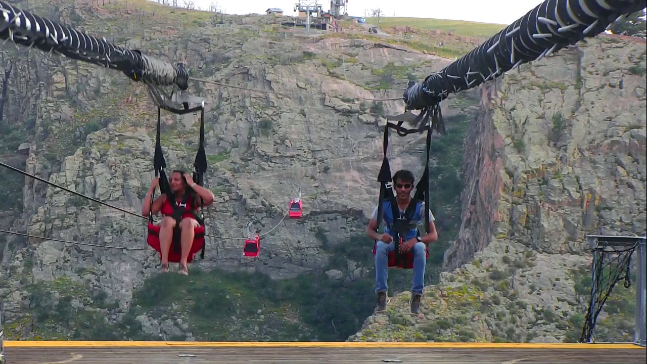 Punnya's 1st ZipLine ride - Royal Gorge Bridge - CloudScraper Zip Line ...