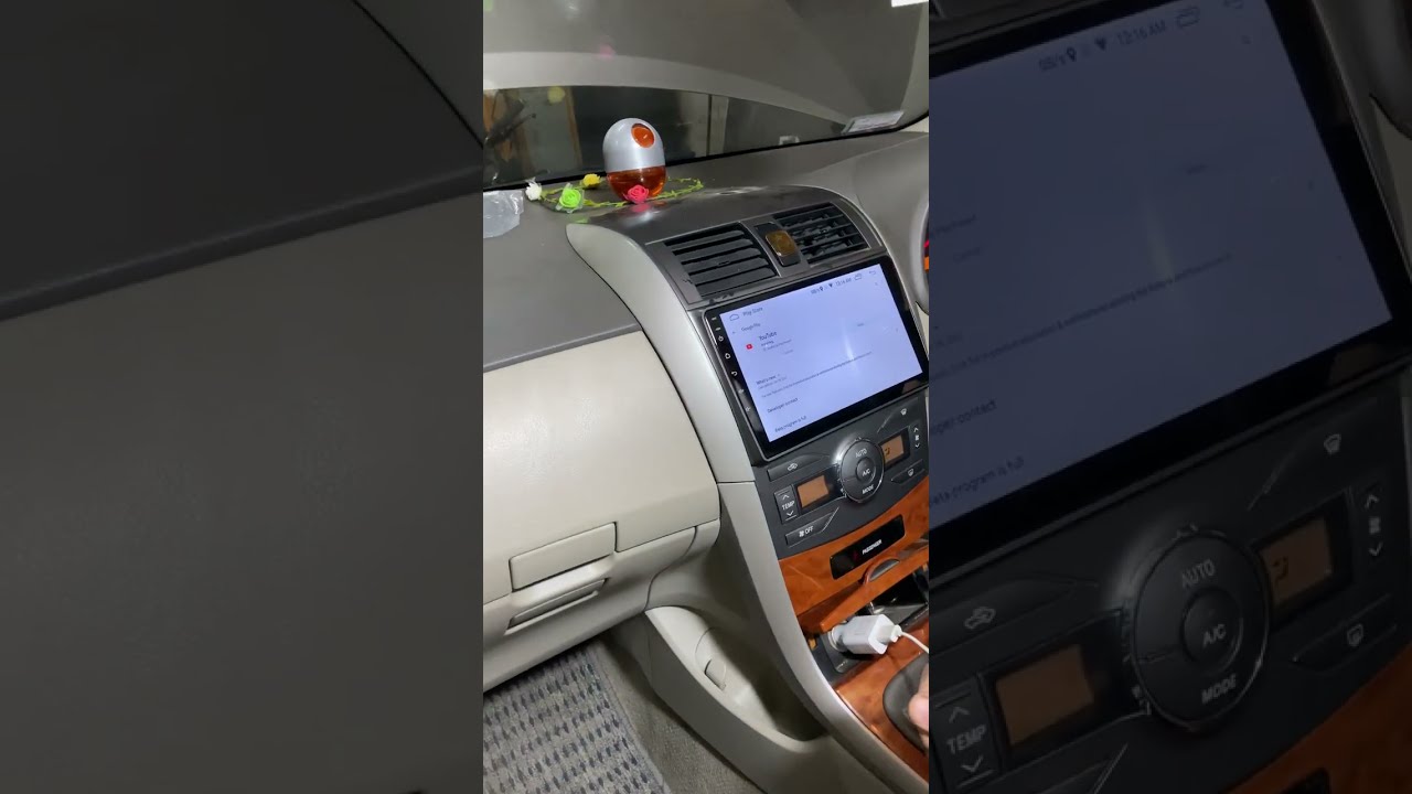 BLOCKBUSTER car android stereo system installed in corolla ALTIS - YouTube