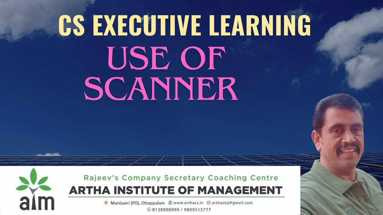 Company Secretary course scanner ഉപയോഗിച്ച് മാത്രം പഠിച്ചാൽ?? - YouTube