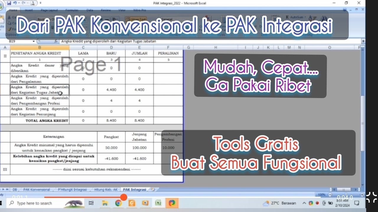 Dari PAK Konvensional ke PAK Integrasi, Mudah, Cepat ga pakai Ribet ...