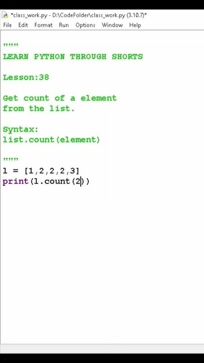 Python Lists For Absolute Beginners Shorts Python Coding Pythontricks Pythonprogramming