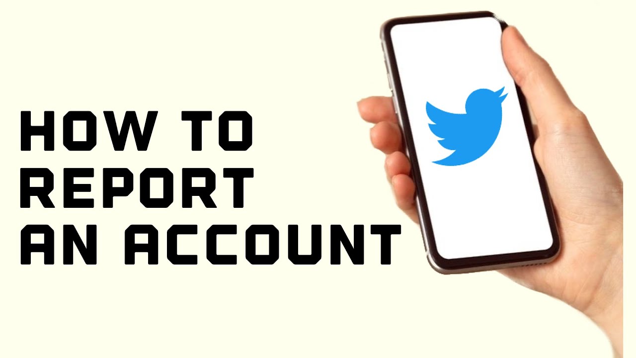 How to report an Account on Twitter - YouTube