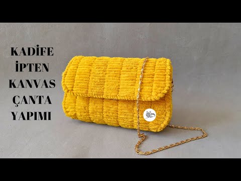 Kadife İpten Kanvas Çanta Yapımı\\Kanvas Çanta Yapımı