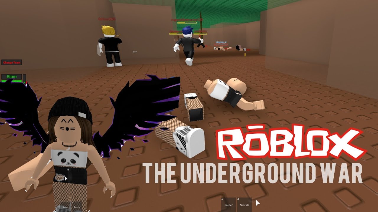 The Underground War! Mi primer juego de Roblox para mi Canal - YouTube