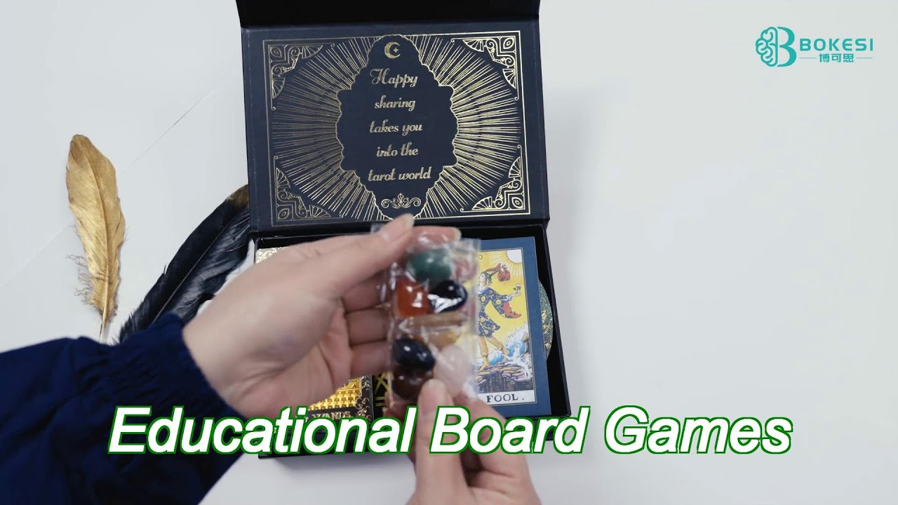 pvc educational board games tarot cards gifts oem - YouTube