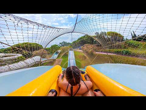 Waterslides at Aquadiver Parc, Costa Brava 🇪🇸