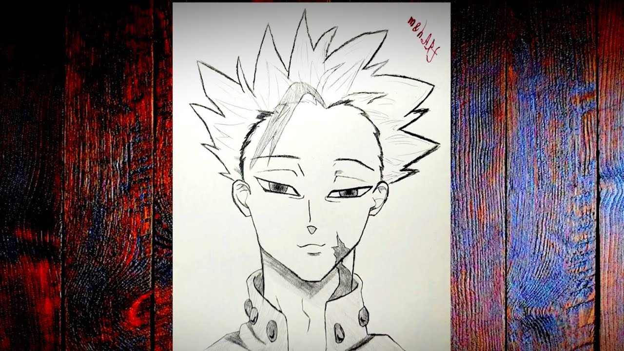 HOW TO DRAW ANIME ban | caramengambar anime ban | کیفیة رسم انمي - YouTube