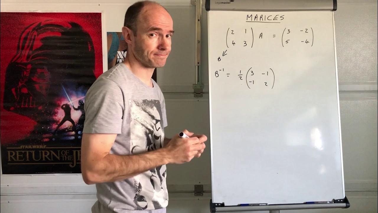 Matrices - Example in using Inverse Matrices to find an unknown matrix ...