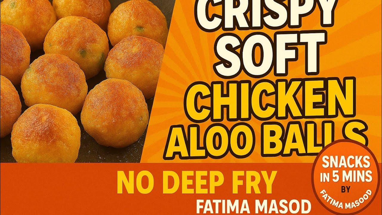 Soft Chicken Aloo Balls Recipe | Healthy Snack in Less Oil | by Fatima ...