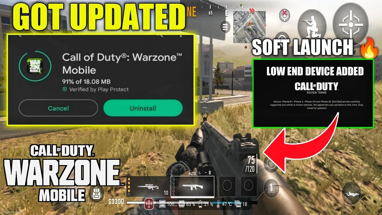 Warzone Mobile Soft Launch (GOT NEW UPDATES) Warzone Mobile New Low End ...