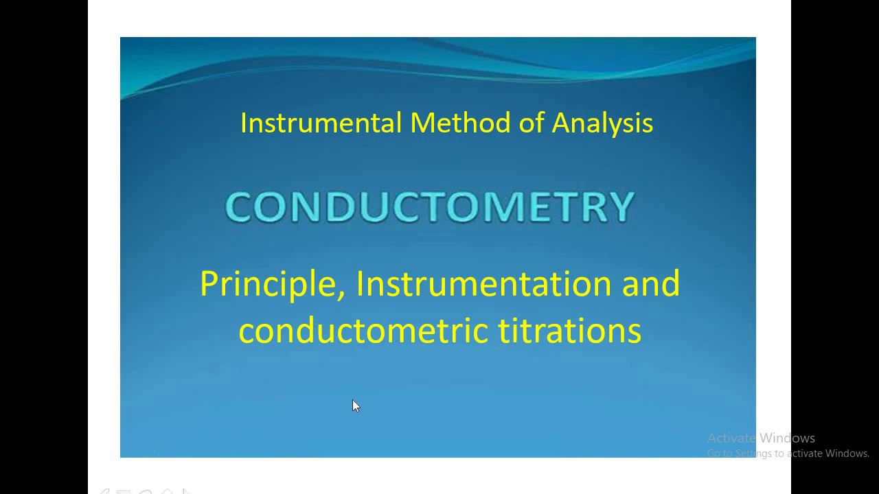 Conductometry principle And Instrumentation And Conductometric conductometry-principle-and-instrumentation-and-conductometric