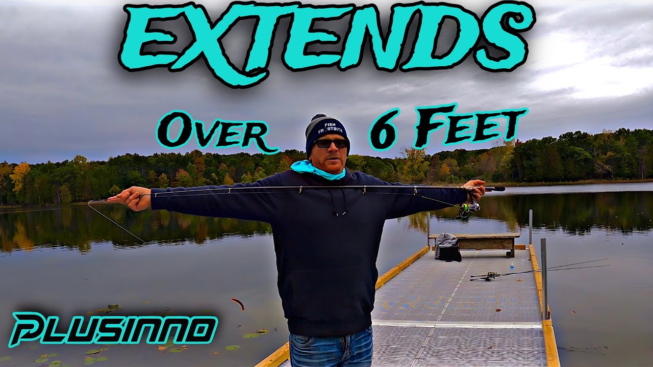 PLUSINNO Telescopic Fishing Rod REVIEW from Amazon - YouTube