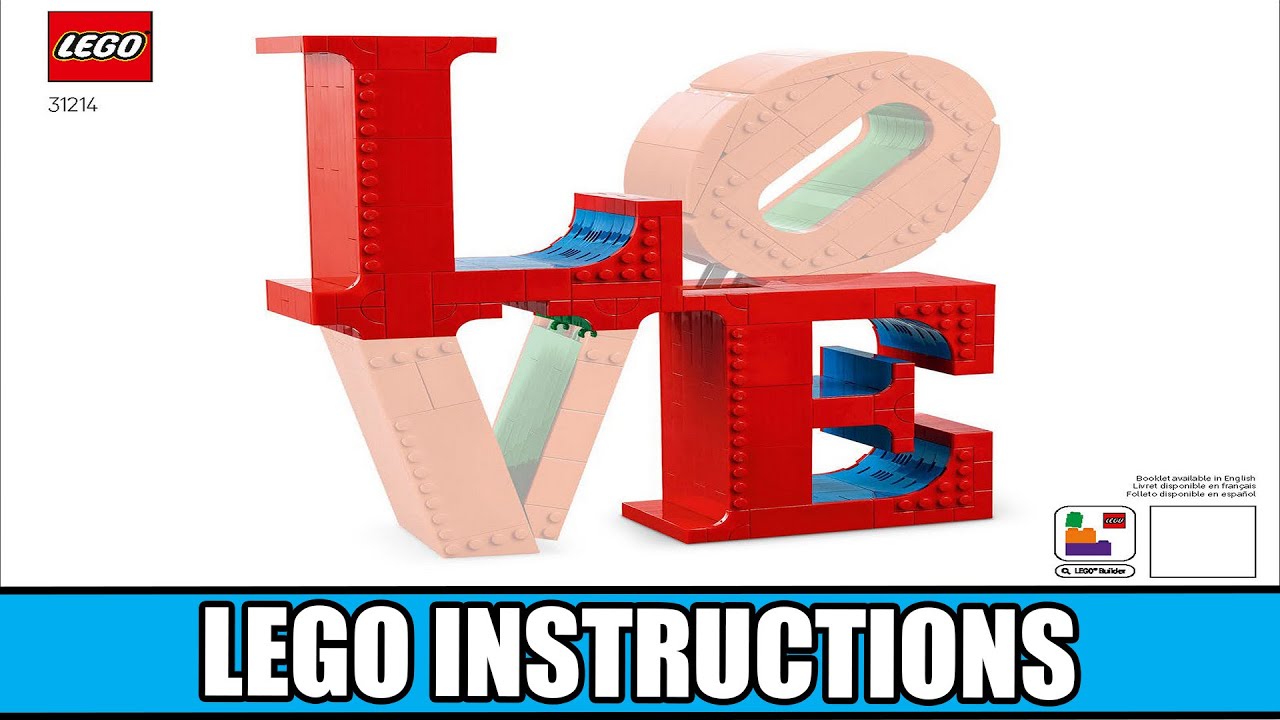 LEGO Instructions - Art - 31214 - LOVE (Book 1) - YouTube