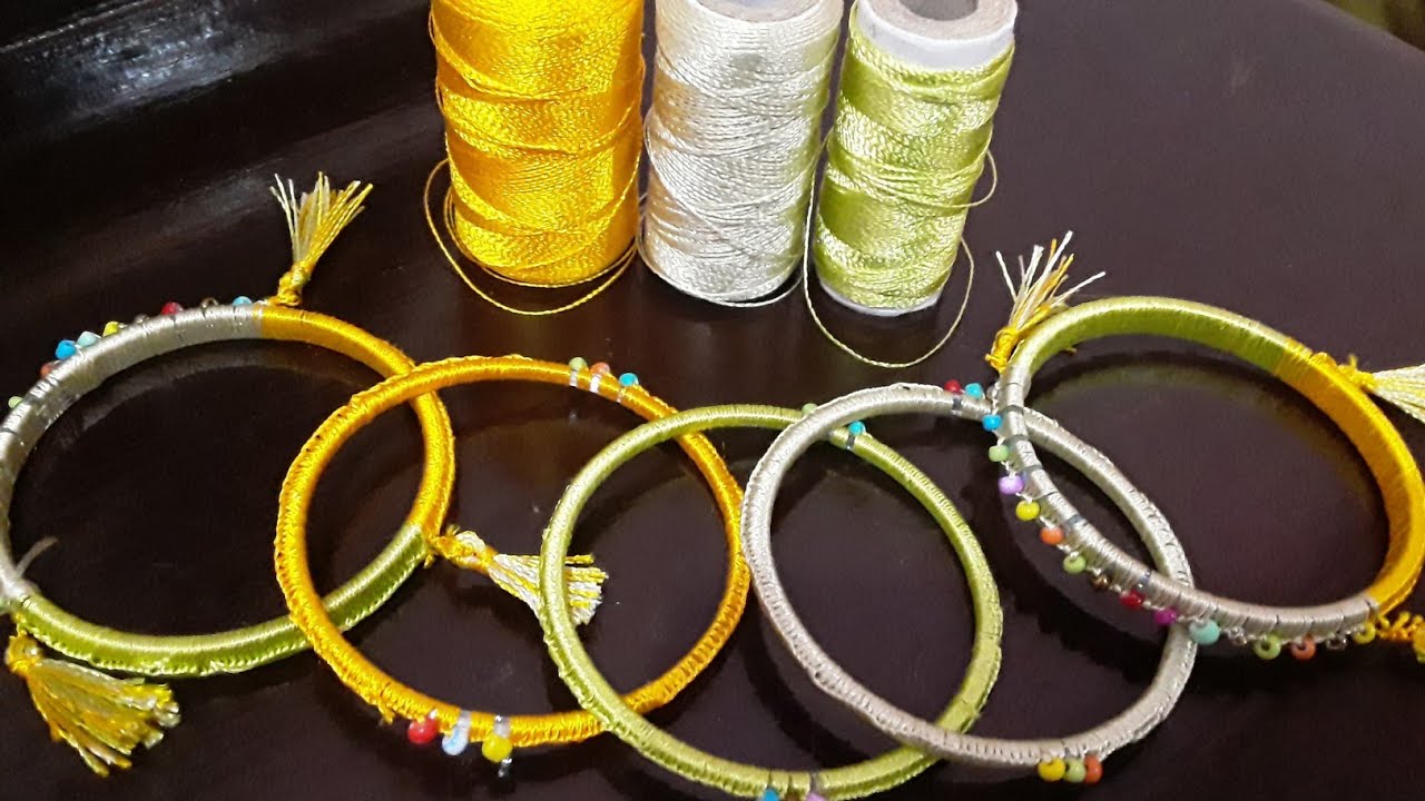 How to design bangles.Give your bangles a new trendy look - YouTube