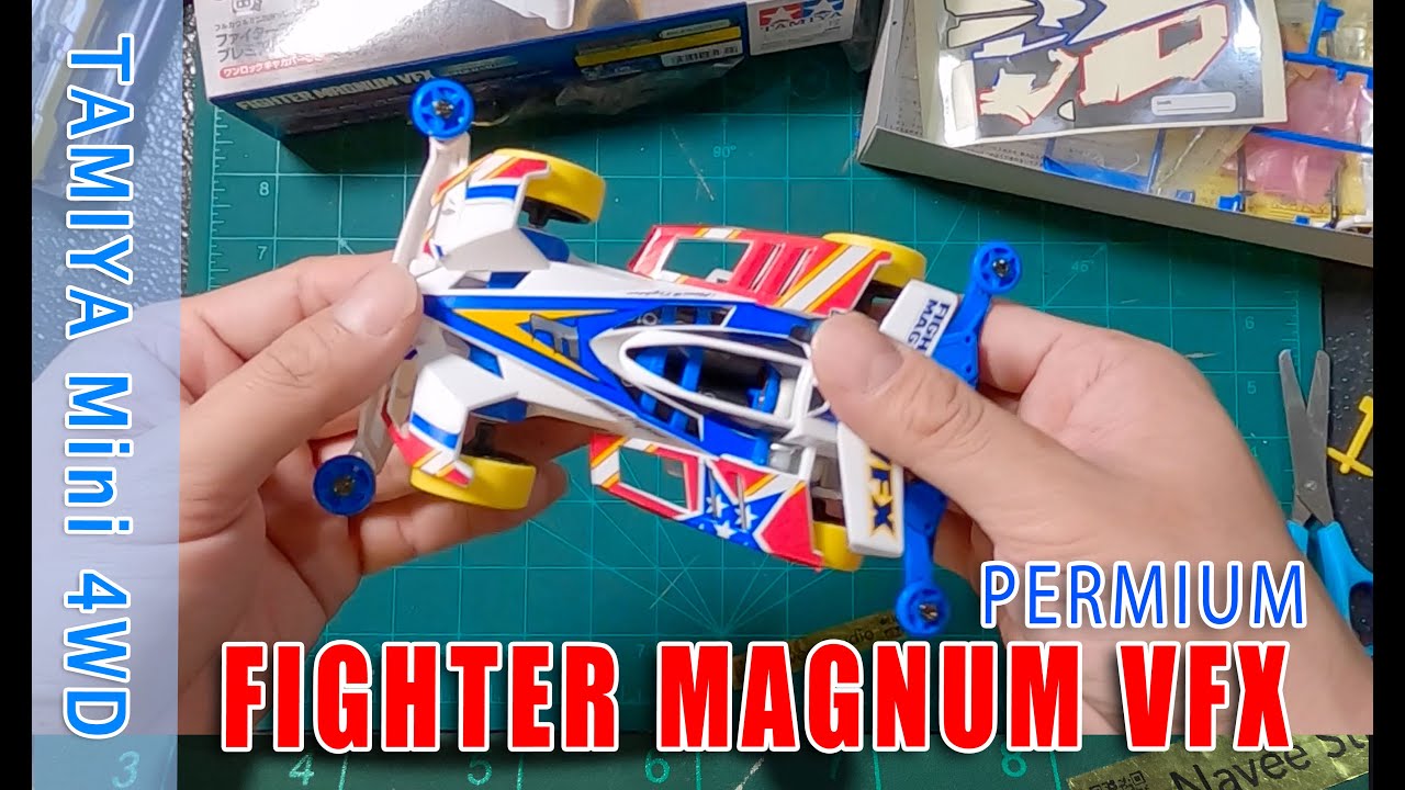 แกะกล่อง TAMIYA Mini 4WD - Fighter Magnum VFX (Premium) - YouTube