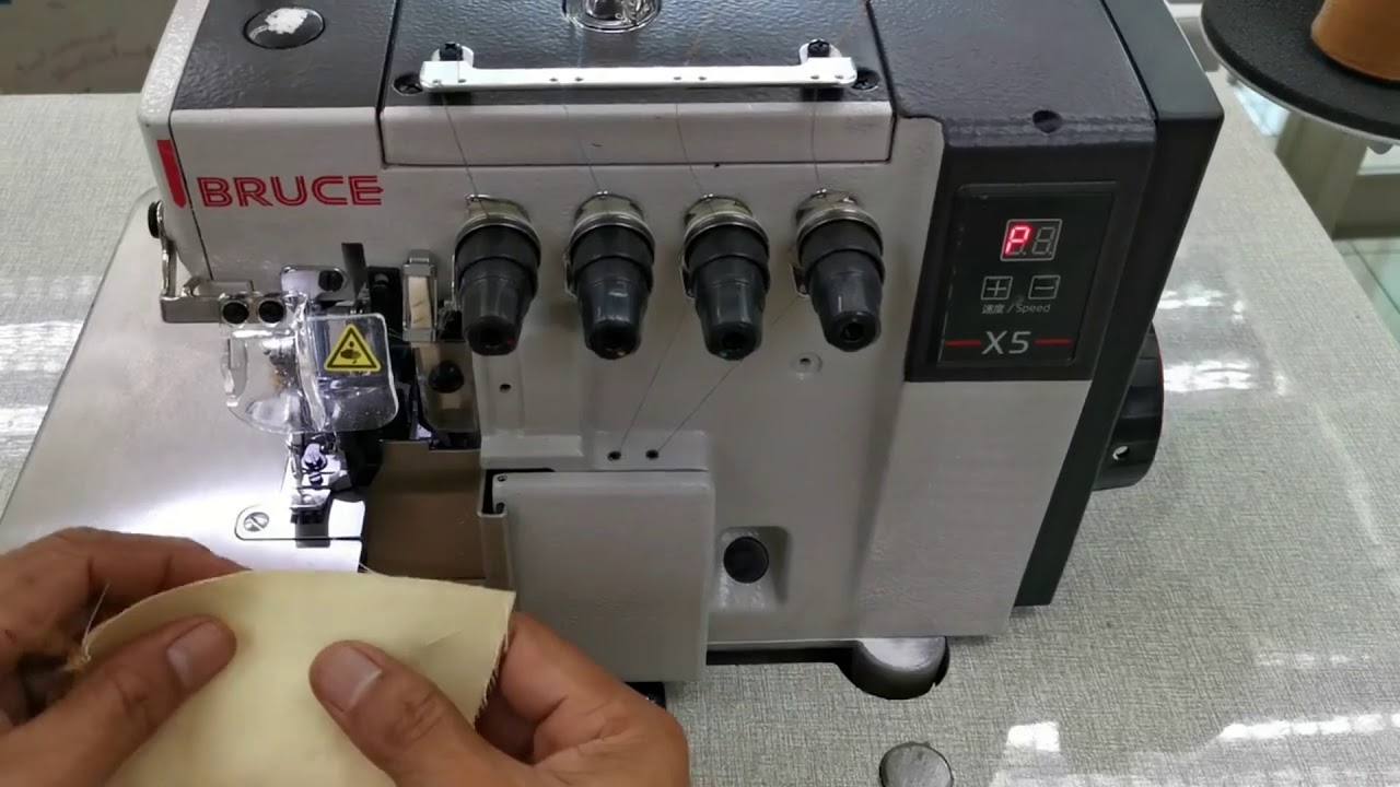 Bruce X5 Overlock / Edging Machine Demo - YouTube