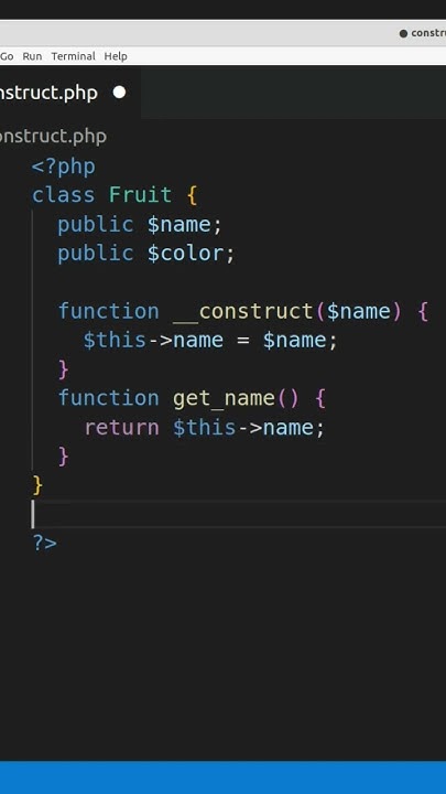 PHP OOP Constructor #shorts #shortsvideo #php #phpscripts - YouTube