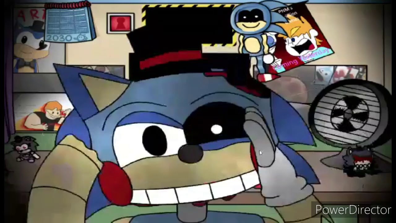Five Nigths at Sónic's Maniac manía Withered Toy Sonic jumpscare sparta ...