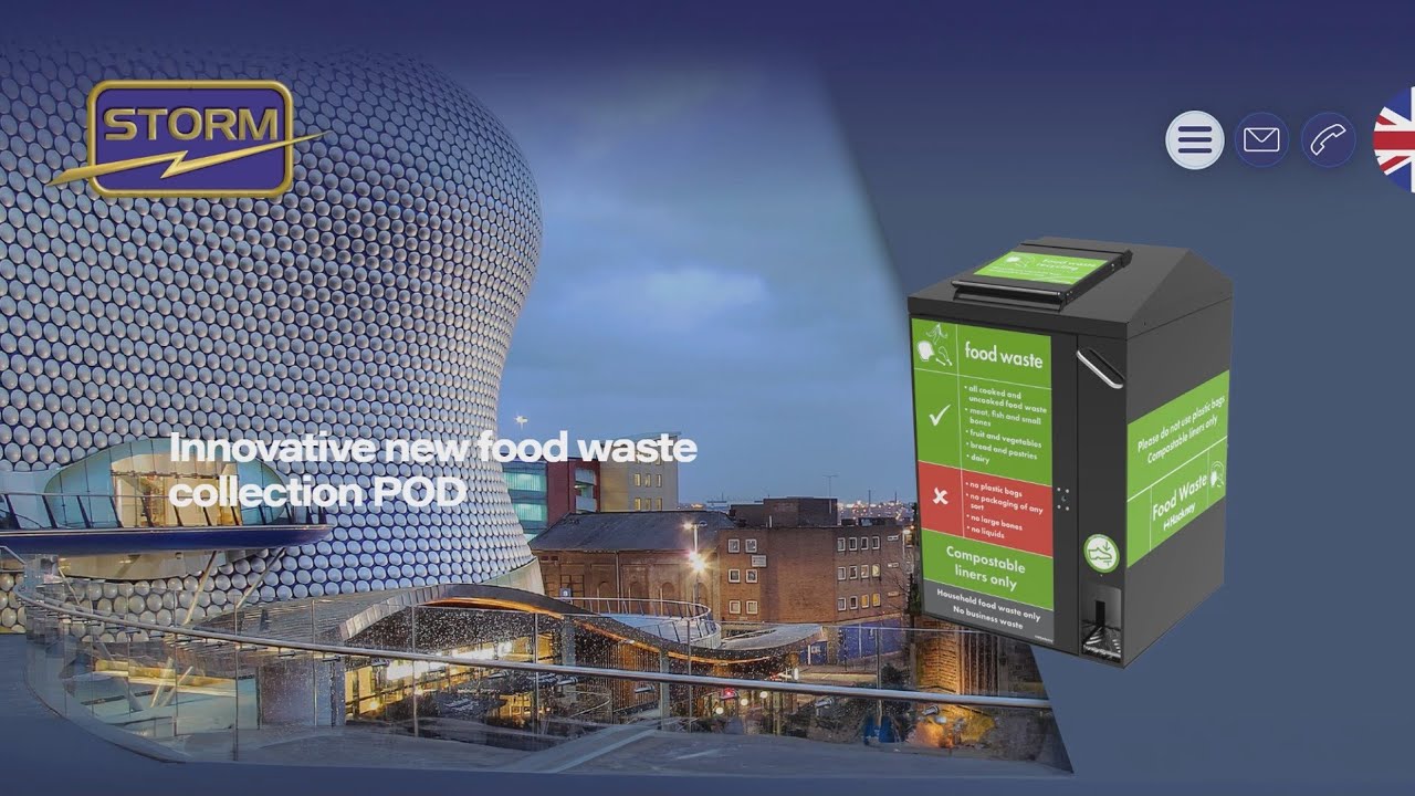 Innovative new food waste collection POD - YouTube