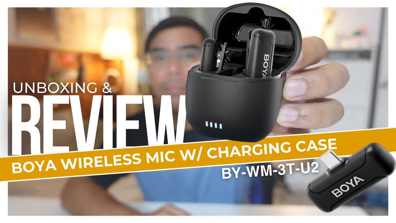 Review: Affordable BOYA Wireless Microphone USB-C with Charging Case ...