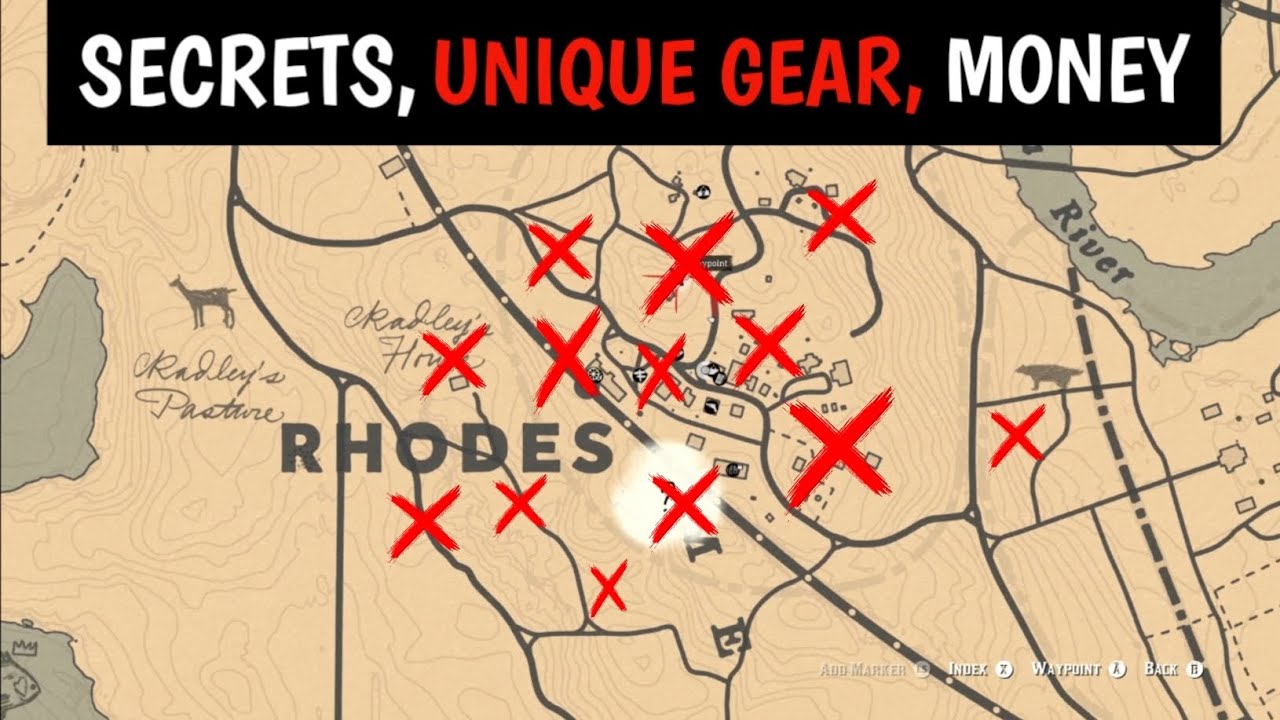 20 Secrets, Unique Gear, Weapons & Money In Rhodes - Red Dead ...